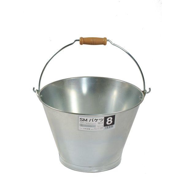【JANコード】4982886003404【商品仕様】本体・底：トタン製（亜鉛めっき鋼板）板厚：0.27mmツル（丸棒）：鉄線（ユニクロームメッキ）ツル金具：鉄板プラニギリ：ＰＰ樹脂（ベージュ）袴（ハカマ）：ＳＭバケツに装着【サイズ】本体サ...