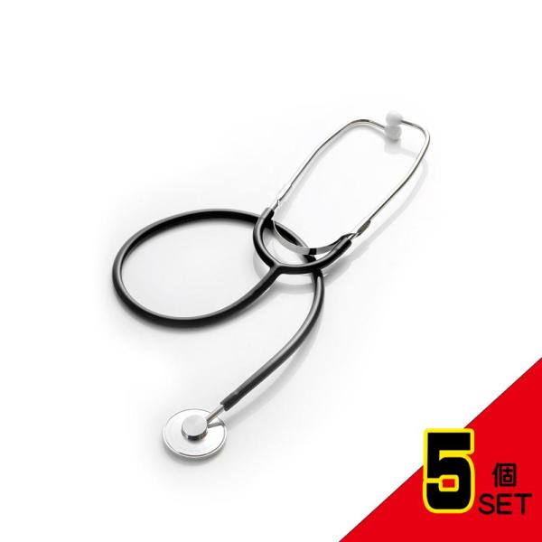 FOCAL(フォーカル) シングルヘッド聴診器 FC-200 ブラック × 5点天然ゴムの接触により起こるラテックスアレルギーの心配がありません！ソフトイヤーチップの採用で、耳への負担が軽減！長時間でも痛みが少ない！●安心できる日本製！一般...