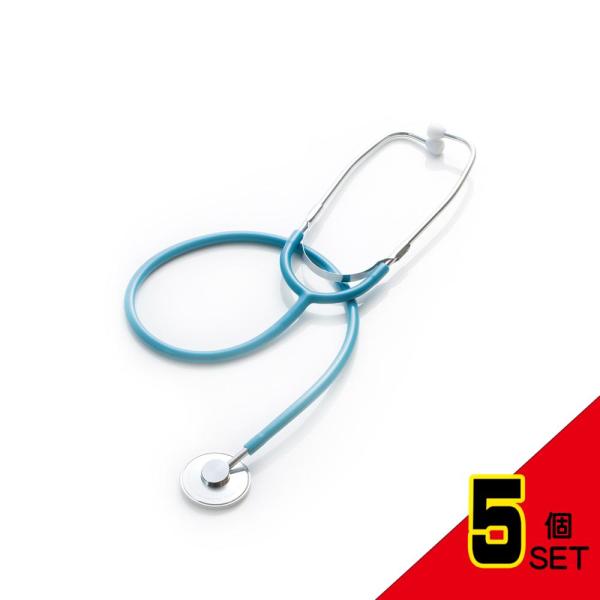 FOCAL(フォーカル) シングルヘッド聴診器 FC-200 スカイブルー × 5点天然ゴムの接触により起こるラテックスアレルギーの心配がありません！ソフトイヤーチップの採用で、耳への負担が軽減！長時間でも痛みが少ない！●安心できる日本製！...