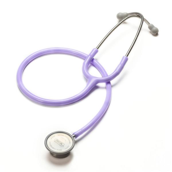 FOCAL スーパースコープ FC-201S ライラックシリコン製イヤーチップ採用、耳にも優しい聴診器！●ダブルヘッドで、高温(呼吸音)および低温(心音)を聴くのに便利です。●内バネタイプで雑音の遮断性に優れています。●ソフトイヤーチップ採...