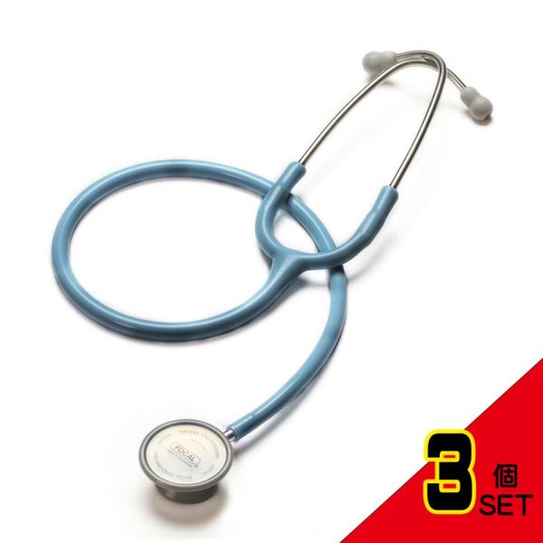 FOCAL スーパースコープ FC-201S カリビアンブルー × 3点シリコン製イヤーチップ採用、耳にも優しい聴診器！●ダブルヘッドで、高温(呼吸音)および低温(心音)を聴くのに便利です。●内バネタイプで雑音の遮断性に優れています。●ソフ...