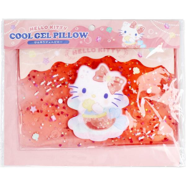 ひんやりジェルピロー3 ハローキティ発熱時や暑くて寝苦しい夜、打撲や捻挫などのアイシングに♪