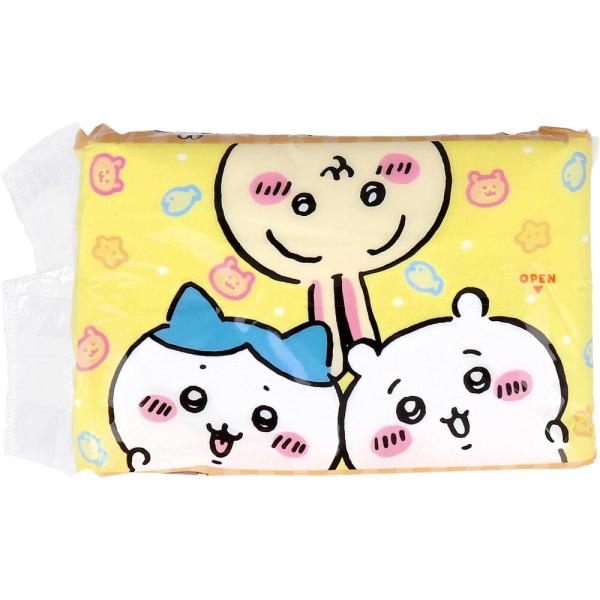 ちいかわ ソフトパックティシュ 240枚(120組)入吊り下げて省スペース！外出先・車の中で。水に流せるから使い方いろいろ。 持ち運びにも便利なソフトパックティッシュです。●衛生に・屋外で・おさんぽに・車の中で。※吊り下げパーツは付属してい...