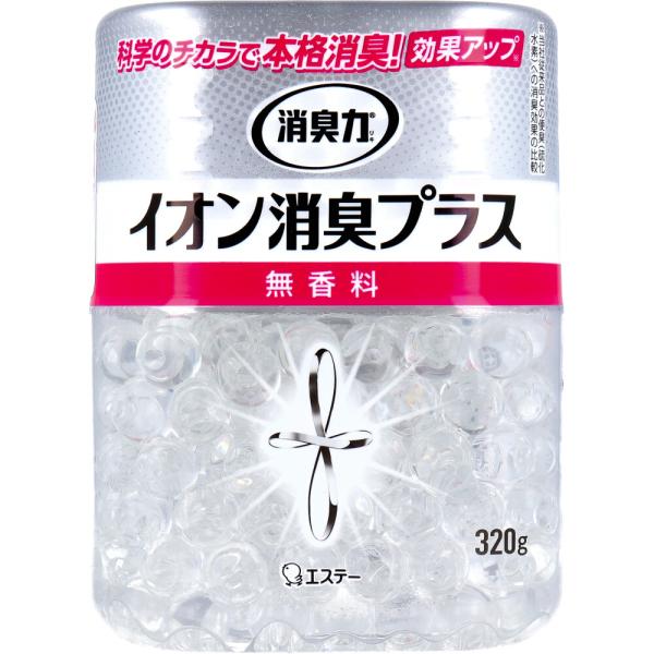 消臭力 クリアビーズ イオン消臭プラス 無香料 本体 320g