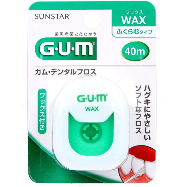 GUM ガム・デンタルフロス ワックス 40m