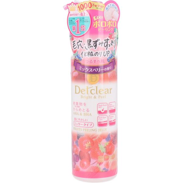 DETクリア ブライト&amp;ピール ピーリングジェリー ミックスベリーの香り 180mL