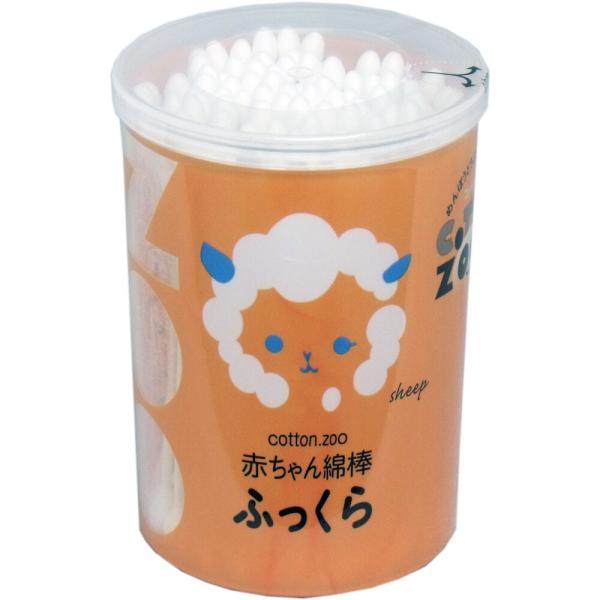 コットンZOO 赤ちゃん綿棒 ふっくら たまご型 120本入赤ちゃんやお子様の小さな耳にピッタリのスリムサイズです！安心してご使用頂ける素材と使いやすさを追求しています！●形状：両側レギュラーです。●容器：シンプルでスマートな円筒容器です。...