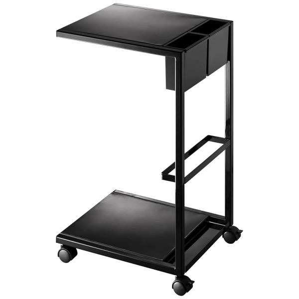 「商品情報」商品紹介ソファサイドやベッドサイドに便利なサイドテーブルワゴン。サイドポケット、マガジンラックが付いていますので、雑誌や新聞、リモコンや小物などの置き場所にも困りません。キャスター付きで移動もラクラク! ソファに差し込んでのしよ...