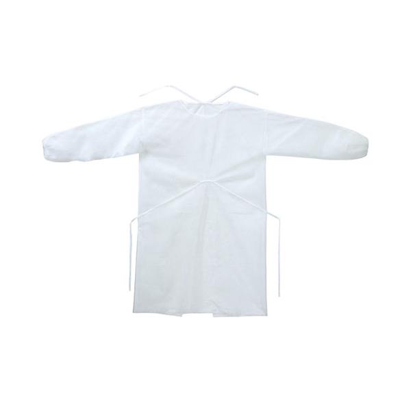 使いやすい不織布ガウンに清潔感のある白色が登場