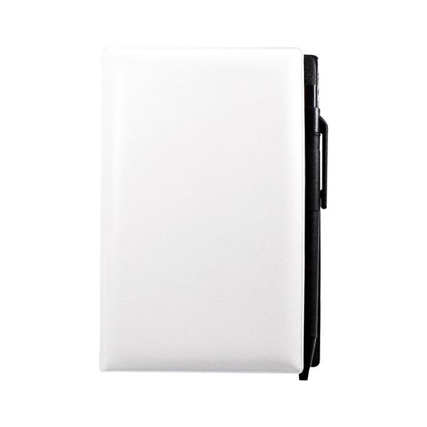 PVC付箋メモ(ペン付き) ホワイト