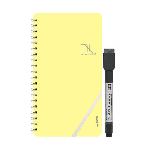 持ち運びに便利な、元祖ノートタイプのホワイトボード! 純国産&amp;環境に優しい紙素材。Web会議や家族との伝言ツールに最適! ホワイトボード,ノート,メモ,ミーティング,リモートワーク,伝言,ToDo,フロー図,筆談,コンパクト,紙製,エコ