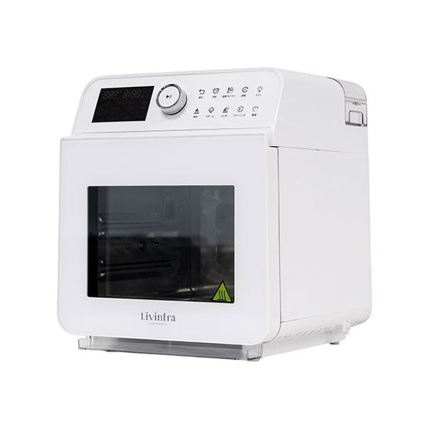 ほったらかし簡単調理!蒸し焼き機能で旨みを閉じ込める、スチームノンフライヤー 蒸す,焼く,揚げる,ノンフライオーブン,ボタンひとつで調理,お手入れ簡単,スチーム洗浄