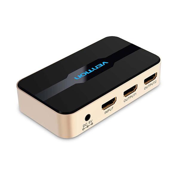 1 In 2 Out HDMI Splitter Gold 分波器 4k8k対応,hdmi 2m vention,hdmi,hdmi ウルトラハイスピード,anker,anker ケーブル,ウルトラハイスピード,ケーブル,モニター 4k,8...