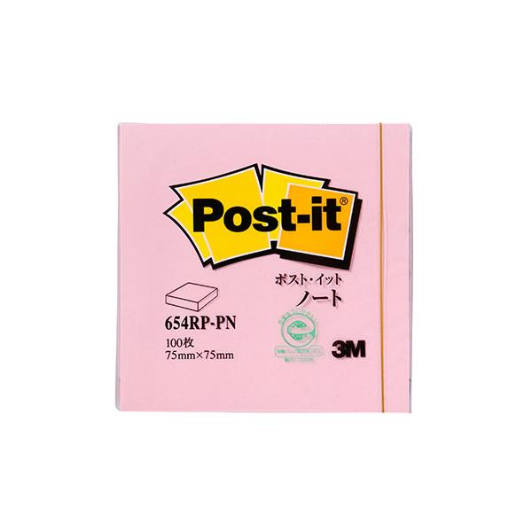 ポストイット再生紙 ノート ピンク ポスト・イット,ノート
