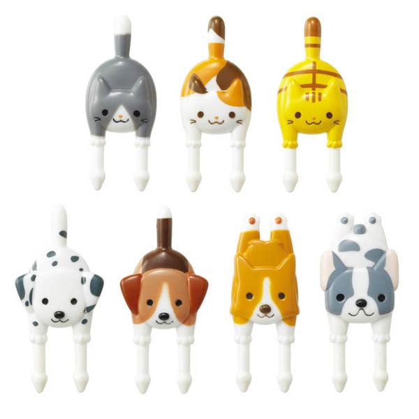 【JANコード】4904705167166【商品仕様】ABS樹脂（耐熱温度70℃ 耐冷温度-20℃）【サイズ】ねこ（3種）：約38×15.5×6mmビーグル：約4.5×19×7mmダルメシアン：約4.5×19×7mmフレンチブルドッグ：約3...