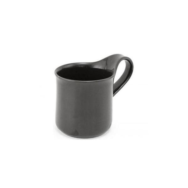 ZEROJAPAN(ゼロジャパン)  カフェマグ　ラージ　CFZ-02　BK・ブラック ボディと取手が一体成型だからできる、流れるようなフォルムのマグカップです。持ちやすく手になじみやすいので普段使いにピッタリ!!Made in Japan...
