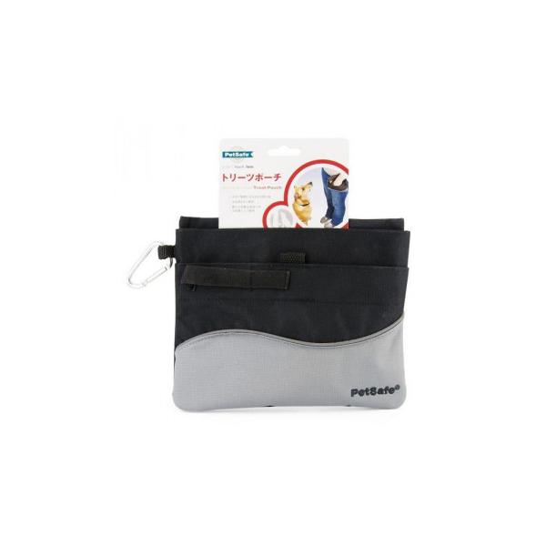 PetSafe Japan　ペットセーフ　トリーツポーチ　黒　PTA18-13477 ワンちゃんのトレーニング中のごほうびだけでなく、携帯電話やプープバッグ(糞の袋)も入れておくことができます。ポーチにあるヒンジを使うと、ポーチの口を開けた...