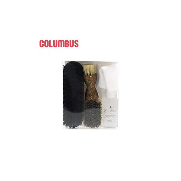 コロンブス　ミニブラシコレクション 3種類のブラシ(豚毛2種・馬毛)とシュークリーナー(汚れ落とし用ツーフェイスローション)、綿100%のクロスを組み合わせたシューケアセットです。 生産国:日本 素材・材質:■馬毛ブラシ:馬毛・ブナ(木部)...