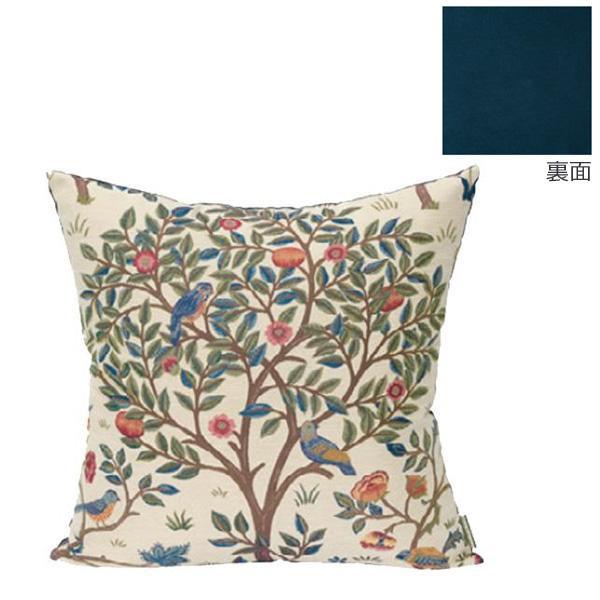 川島織物セルコン Morris Design Studio ケルムスコットツリー 背当クッションカバー 60×60cm LL1722 BE ベージュ 大きな木に鳥たちが戯れているイラストがかわいらしいデザイン。優しい色味で置く場所を選ばず、...