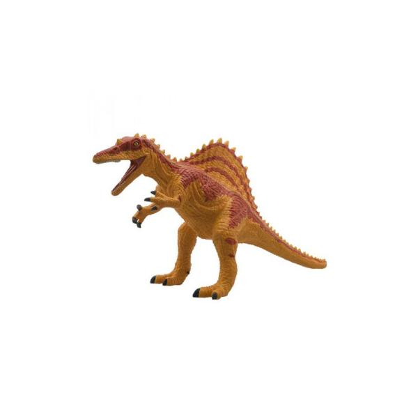 スピノサウルスビニールモデル FD-304 (70666) ジュラ紀や白亜紀の太古の地球に生息していた恐竜を、ボリューム感のある柔らかい素材でつくりました。 生産国:中国 素材・材質:ATBC-PVC 商品サイズ:L42×W15×H23cm...