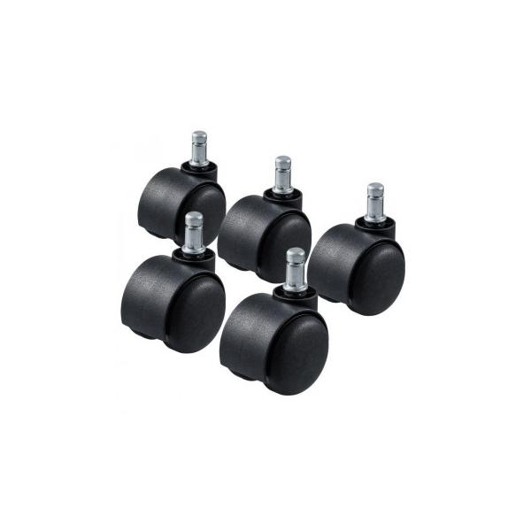 サンワサプライ OAチェア用ナイロンキャスター(5個入り) SNC-CAST9 カーペット床上での使用に適したナイロン製のキャスター。キャスターが破損した時の交換用にも使用できます。 11.12mmの差込穴であればどの椅子にも対応可能です。...