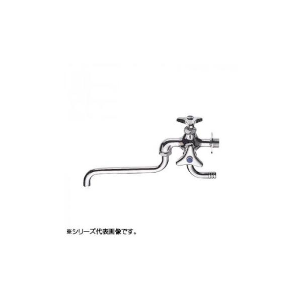 三栄 SANEI 二口自在水栓 JE10A-13 上のハンドルで吐水口部、横のハンドルでホース接続部に吐水します。 生産国:日本 仕様:吐水口:PA10J-60X-16ホース接続部:PT32 二口の水栓。 キーワード【DIY 工具 住宅設備...