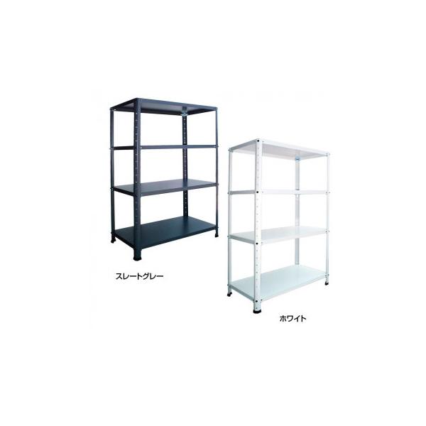 福富士 業務用 収納スチールラック 高さ120 横幅70 奥行40 4段 RFL-744　ホワイト ワンボルトタイプなので組立カンタン!支柱は折れ曲がりにくいヘミング加工。棚板ピッチ50mmでお好みデザインに! 生産国:日本 素材・材質:ス...
