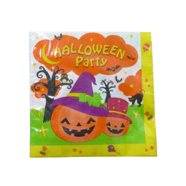 ハロウィンシリーズ  ペーパーナプキン ハロウィンパーティ PT376 20枚×10セット ご家族やお友達とのパーティーの際にオススメです。 生産国:中国 素材・材質:紙 商品サイズ:33cm×33cm かわいいハロウィン柄でパーティーを演...
