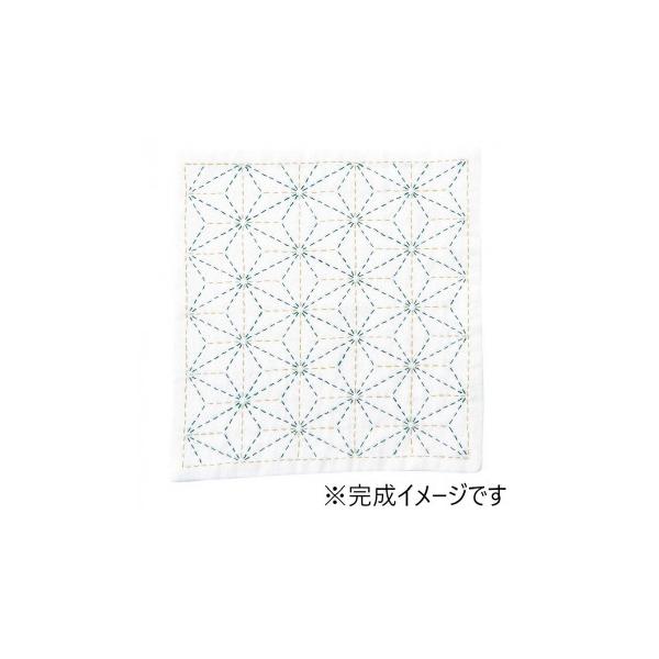 オリムパス 刺し子のハンカチ キット 麻の葉 HK-1 自分で作るので愛着がわくこと間違いなし!ハンカチは3重ガーゼを使用しています。図案は布にプリント済。 生産国:日本 商品サイズ:出来上がり寸法:約縦20cm×横20cm 仕様:初級~中...