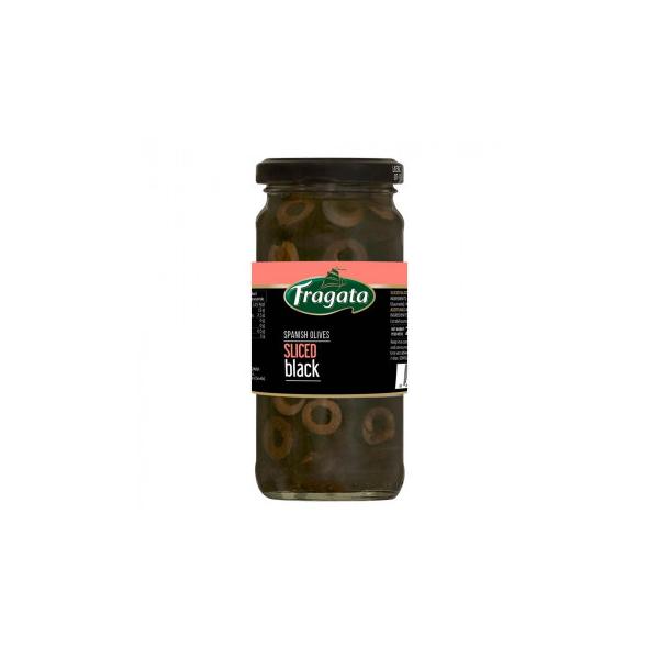 Fragata(フラガタ) スライスブラックオリーブ 120g×12個セット スライスされたブラックオリーブ。サラダやパスタなどのお料理にそのままお使いいただけます。 生産国:スペイン セット内容:120g×12個セット 賞味期間:720日...