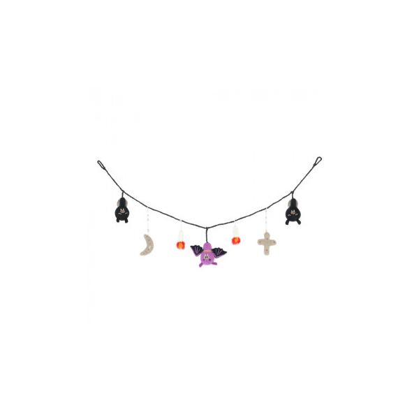 ガーランド ナイトパレード 17718820190 コウモリ、十字架、ロウソク、月。ちょっぴり怪しげでとっても可愛いフェルトガーランドです。1つ1つ手作業で作られるフェルトアイテムです。 生産国:ネパール 素材・材質:ウール 商品サイズ:6...