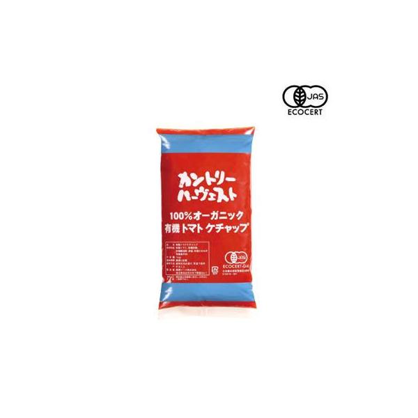 タカハシソース　カントリーハーヴェスト 有機トマトケチャップ 1kg　10個セット　017121 有機トマトと独自の厳選素材で優しい味わいに仕上げ、品質と汎用性と兼ね備えたトマトケチャップです。 生産国:日本 賞味期間:360日 業務用のト...