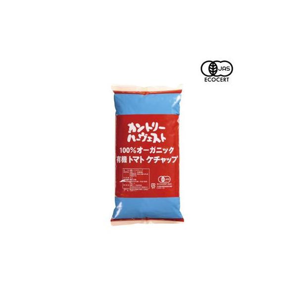 タカハシソース　カントリーハーヴェスト 有機トマトケチャップ 3kg　4個セット　017122 有機トマトと独自の厳選素材で優しい味わいに仕上げ、品質と汎用性と兼ね備えたトマトケチャップです。 生産国:日本 賞味期間:360日 業務用のトマ...