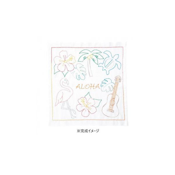 オリムパス 世界を旅する花ふきん 刺し子キット ALOHA SK-390 刺し子の技法を学びながらかわいいふきんが作れます。 生産国:日本 商品サイズ:出来上がり寸法:約縦34×横34cm 仕様:初級 セット内容:晒木綿(綿100%)、作り...