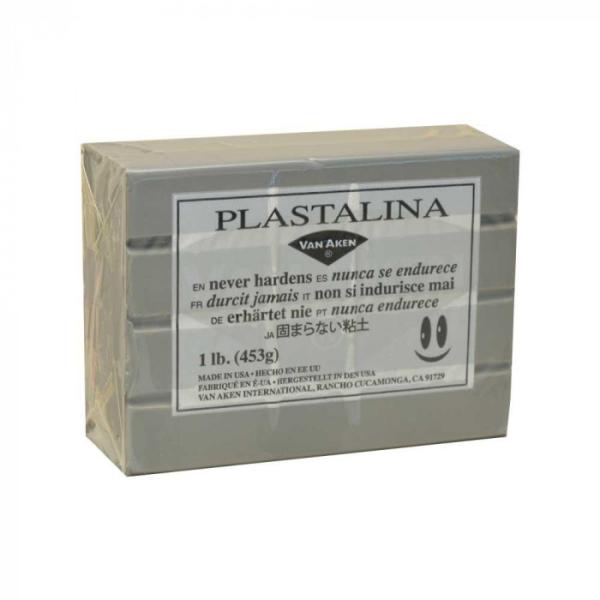 MODELING CLAY(モデリングクレイ)　PLASTALINA(プラスタリーナ)　粘土　シルバーグレイ　1Pound　3個セット 色の種類が非常に多く、またそれらの色を混ぜることも容易にできるので、思い通りの色の作品を作ることが出来ま...