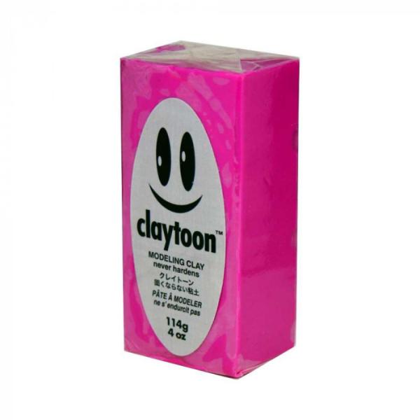 MODELING CLAY(モデリングクレイ)　claytoon(クレイトーン)　カラー油粘土　マゼンダ　1/4bar(1/4Pound)　6個セット 色の種類が非常に多く、またそれらの色を混ぜることも容易にできるので、思い通りの色の作品を...