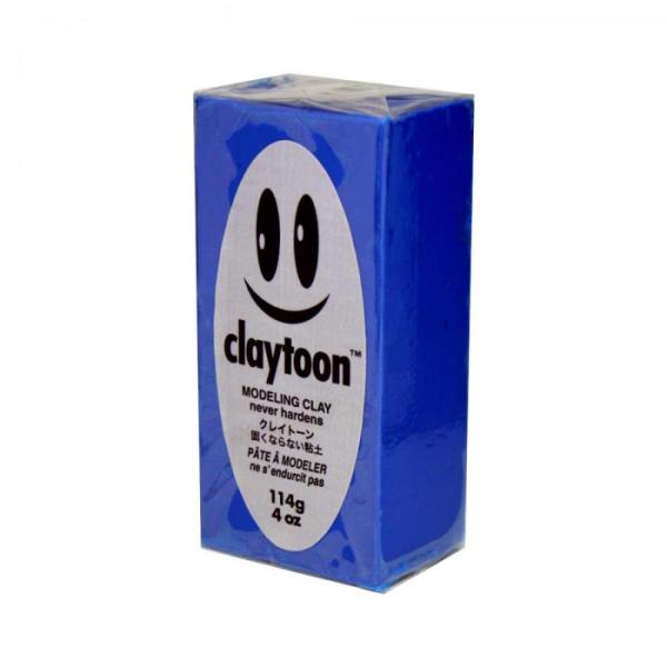 MODELING CLAY(モデリングクレイ)　claytoon(クレイトーン)　カラー油粘土　ブルー　1/4bar(1/4Pound)　6個セット 色の種類が非常に多く、またそれらの色を混ぜることも容易にできるので、思い通りの色の作品を作...