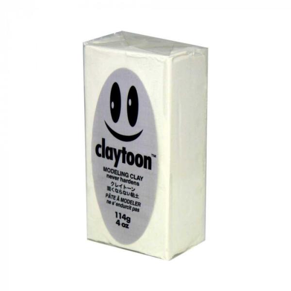 MODELING CLAY(モデリングクレイ)　claytoon(クレイトーン)　カラー油粘土　ホワイト　1/4bar(1/4Pound)　6個セット 色の種類が非常に多く、またそれらの色を混ぜることも容易にできるので、思い通りの色の作品を...