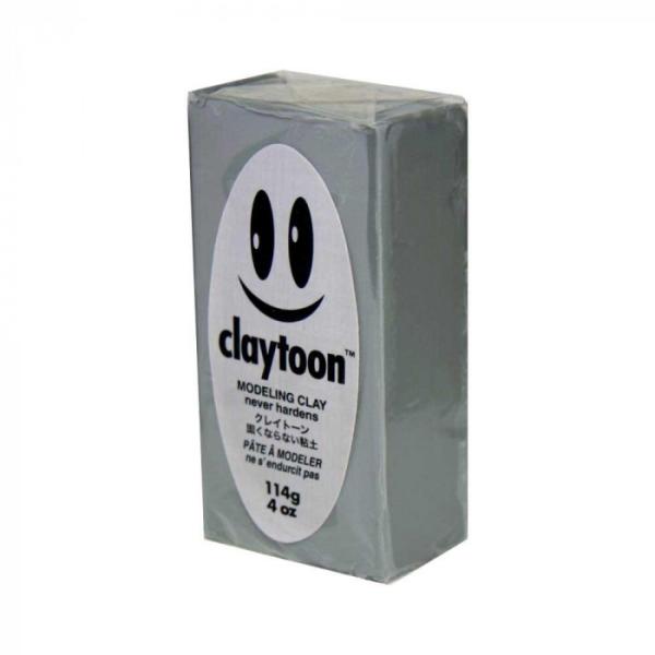 MODELING CLAY(モデリングクレイ)　claytoon(クレイトーン)　カラー油粘土　シルバーグレイ　1/4bar(1/4Pound)　6個セット 色の種類が非常に多く、またそれらの色を混ぜることも容易にできるので、思い通りの色の...