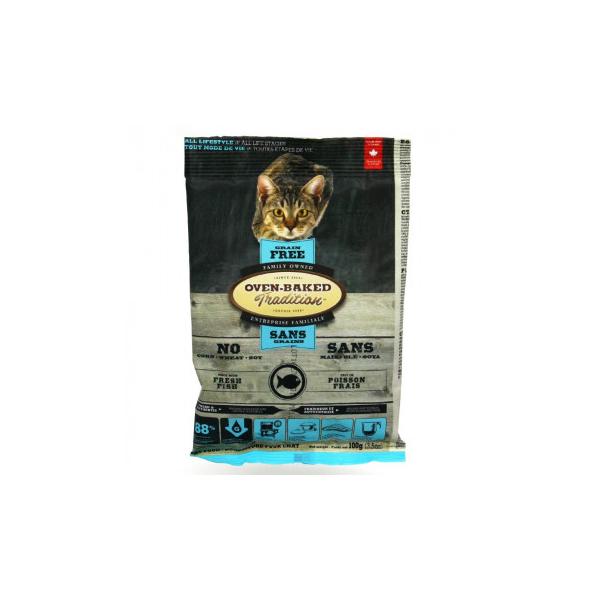 オーブンベークドトラディション 全年齢用 キャットフード グレインフリー フィッシュ 100g 9765-20 穀物を一切使用していないオーブンベーキング製法のナチュラルホリスティックフード。オールステージ、全ての猫種向きです。動物性タンパ...