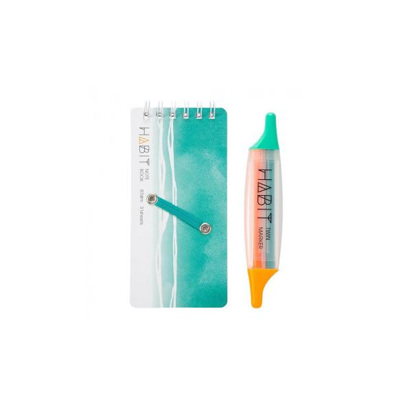 ナカバヤシ　ハビット　マーカー＆ノート　B7slim　1　NW-SB702-1 教科と学習内容を書いて勉強の記録をつけることができます。1ブロックで1週間となっており、復習欄付きで2色マーカーを活かしたカラフルな記録が可能です。 生産国:日...