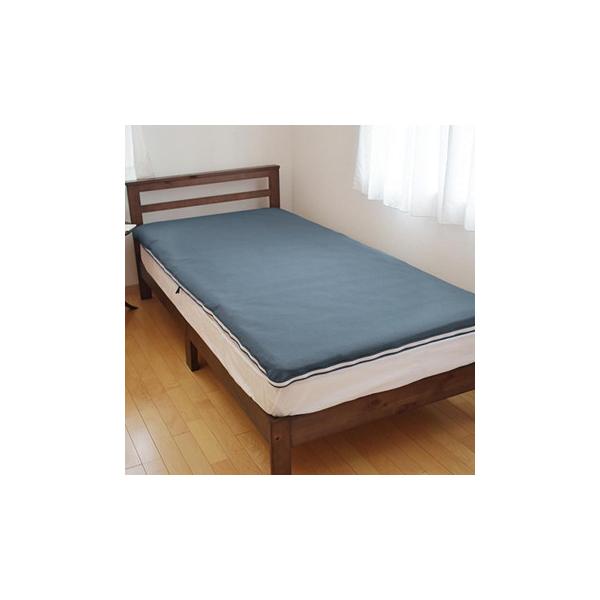 越後ふとん 乾きやすいあったか敷きふとんカバー(S) 105×205cm ヴィンテージブルー 221682 スモーキーカラーの敷きふとんカバーです。裏面はメッシュ仕様なので冬でも乾きやすい♪ 生産国:中国 素材・材質:表地:ポリ100%裏地...