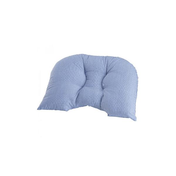 越後ふとん 優しく包み込まれる整体ピロー 63×43cm ブルー系 2折 113015 横向きや仰向けでも楽な姿勢を保てるよに設計されたピローです。首に負担をかけない優しいカーブは包み込まれるようにふんわり♪ピローの凹みが首を自然に支えてく...