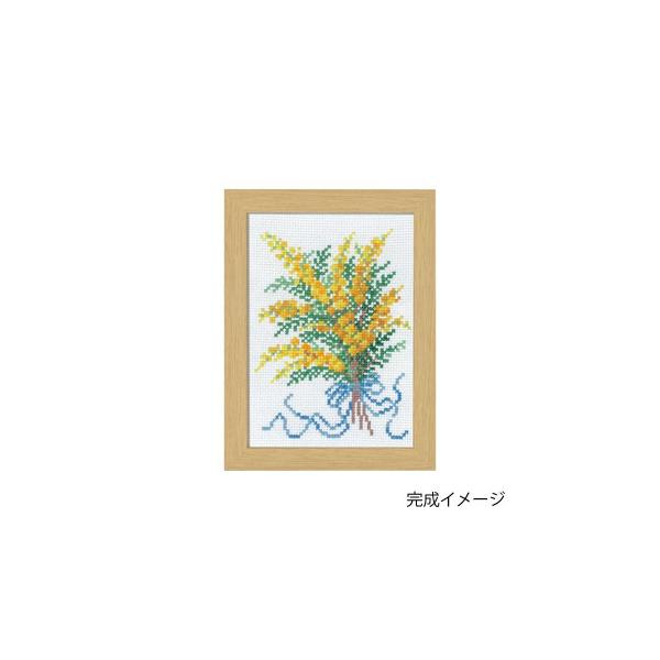 刺しゅうキット 12ケ月の花フレーム〜マリー・カトリーヌ コレクション〜 2月ミモザ 7507 月日の流れを美しい季節の花々で表現したクロス・ステッチキットです。 生産国:日本 商品サイズ:出来上がり寸法:額外径:約15cm×20cm、額内...