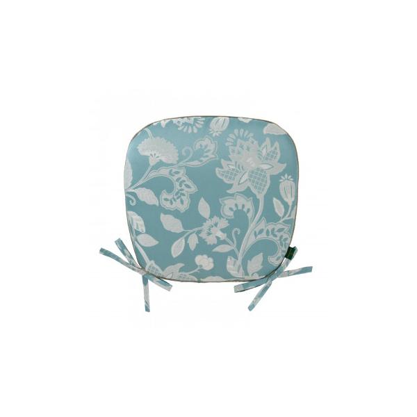 川島織物セルコン ミントン グレースハドン ダイニングシートクッション 45×43Vcm LN1207 B ブルー ハドンホール柄のシルエットを縦に流れるように構成した、ミントンのスタンダードな英国スタイルにはかかせないダマスク織物です。イ...