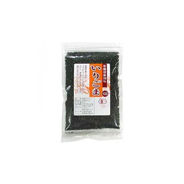 マルシマ 有機いりごま(黒) 60g×10袋 2329 安全、安心の有機JASの認定取得工場で作っています。有機栽培の黒ごまを使いやすく煎っています。有機栽培のごまだから各種ビタミン、ミネラルなどごまが本来持つ自然の力がぎっしり詰まっており...