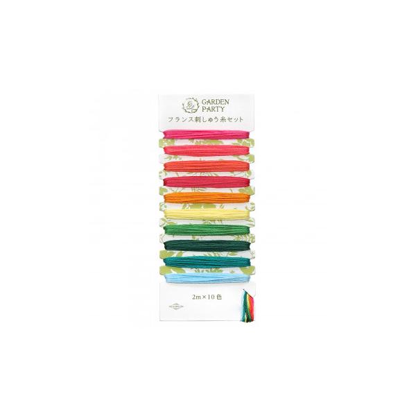 オリムパス GARDEN PARTY フランス刺しゅう糸セット トロピカル GP-C4 フランス刺しゅうでボタニカル柄の小さいモチーフを刺すのにちょうど良い2mの長さを10色。 生産国:日本 仕様:カード巻き セット内容:25番刺しゅう糸2...