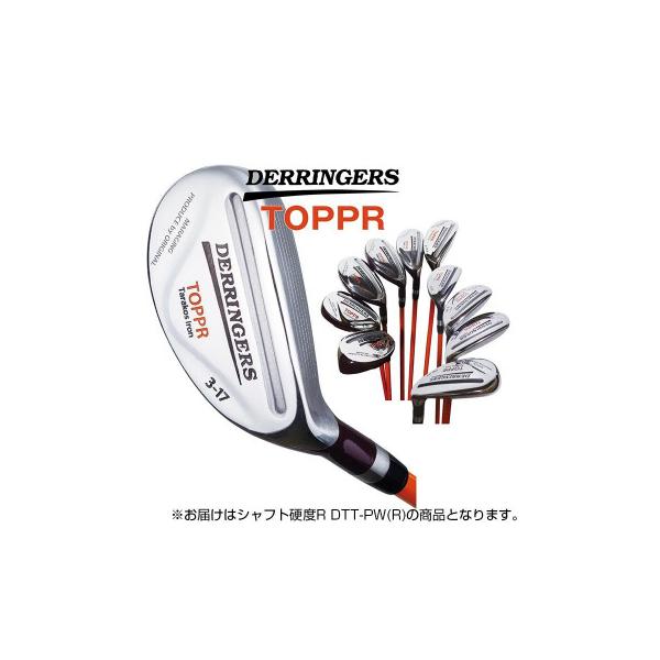 デリンジャートッパ(突破)タラコアイアン PW シャフト硬度R DTT-PW(R) スマートでシャローな低重心タラコ型ヘッドは操作性と振り抜きが抜群で、ミドルアイアン感覚の打ちやすさで目の覚める高弾道が飛び出します。打ちやすさ・高弾道・飛距...