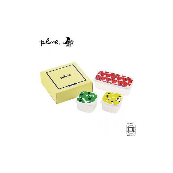 「プルーン」シール容器3pcセット PL-111 冷蔵庫内でも収納時でも場所を取らずにスッキリ!!容器の中が見えるのでとっても便利です。フタをはずして電子レンジにご使用できます。 生産国:日本製 素材・材質:本体:耐熱ポリプロピレン樹脂、耐...
