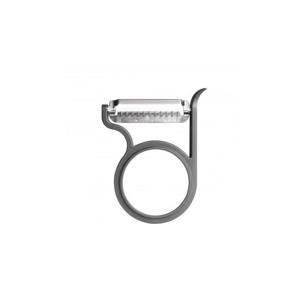 leye(レイエ) 軽い力でスーッと切れる千切りピーラー グレー LS1577 手のひら感覚で使えるコンパクトなピーラー。きんぴらごぼうや大根サラダが簡単にできる千切り刃です。刃物産地の燕三条職人が作るこだわりの刃は軽い力でスムーズに切れま...